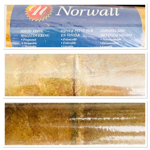 Norwall | Wall Decor | Norwall Vintage Wallpaper Solid Vinyl ...